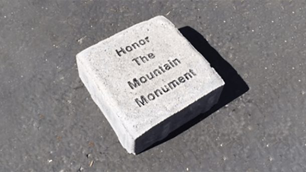 Engraved Pavers - Honor The Mountain